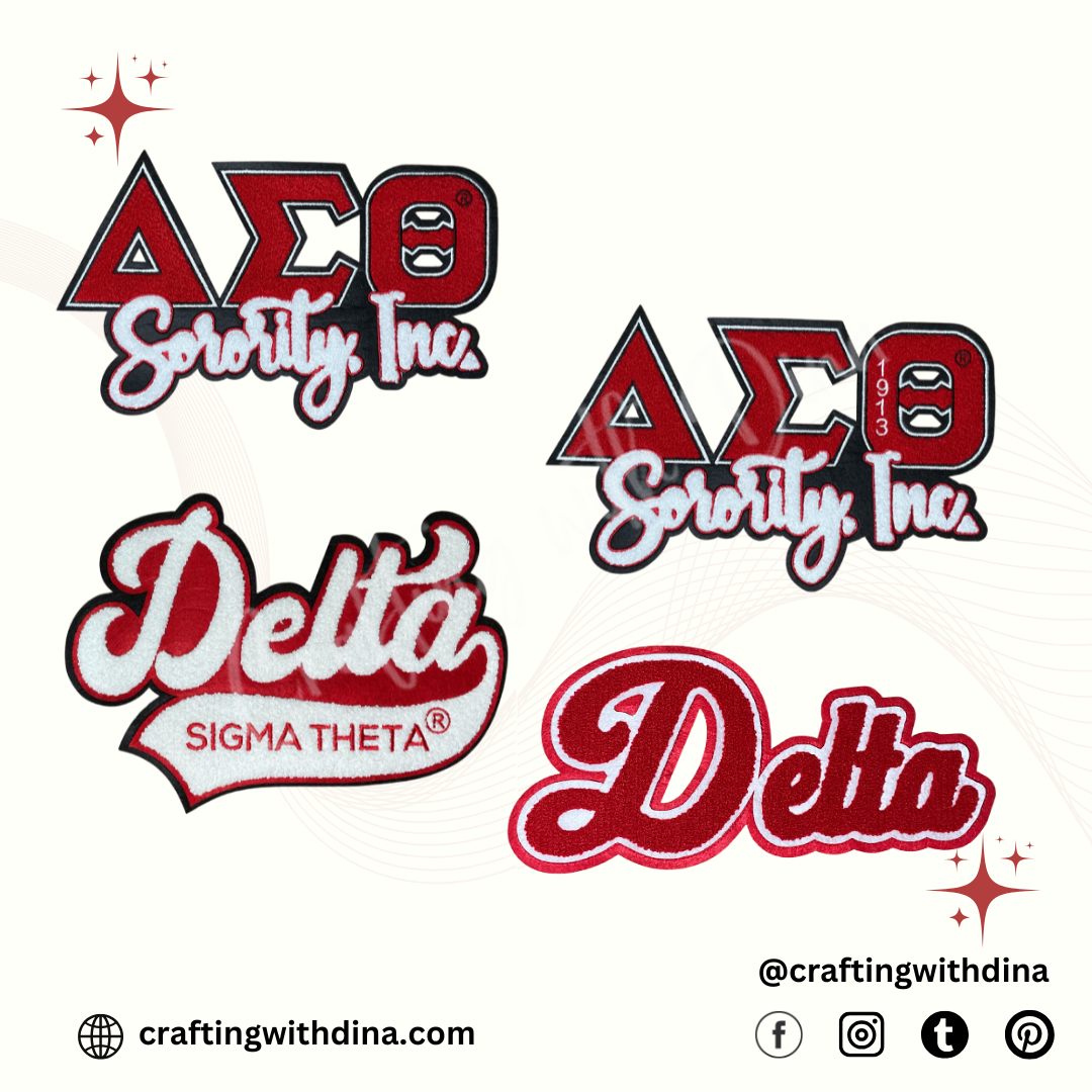 Delta Sigma Theta Large Patches – Crafting with Dina
